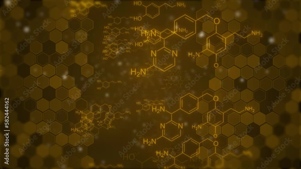 Chemistry Structure Background. Chemical Formula Structure Moving ...