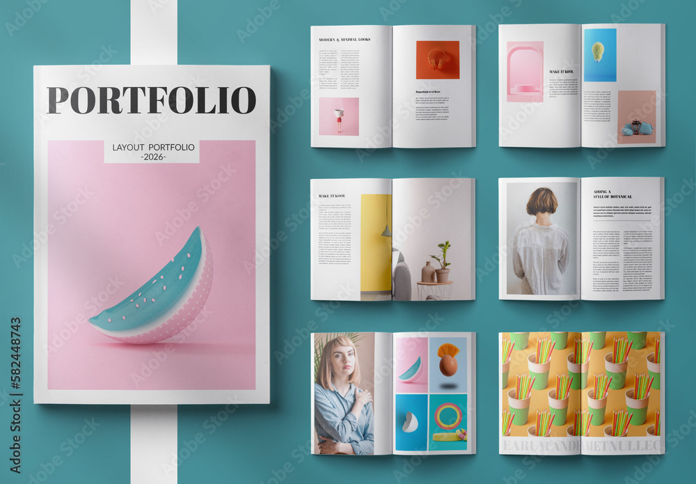 Portfolio Layout Stock Template | Adobe Stock