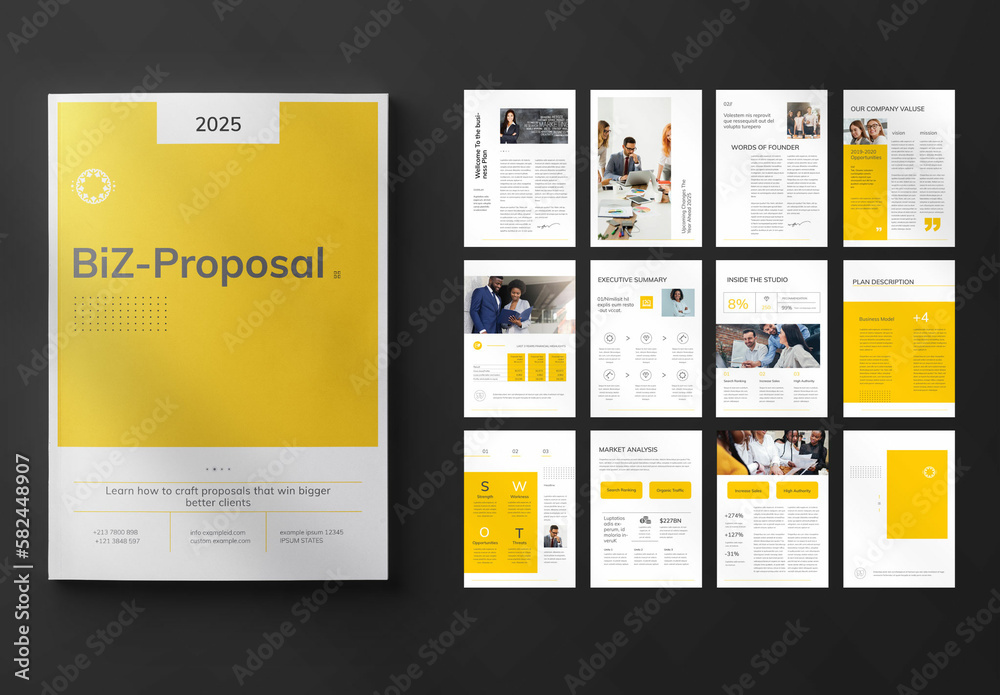 Proposal Layout Stock Template | Adobe Stock