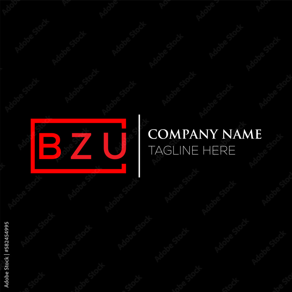 BZU letter logo design on black background. BZU creative initials ... BZU letter logo design on black background. BZU creative initials ...