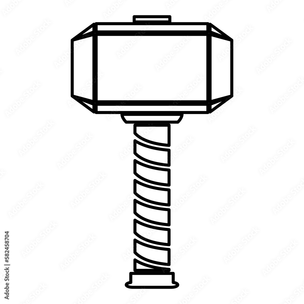 Thor's hammer Thor Mjolnir viking scandinavian mythology superhero ...