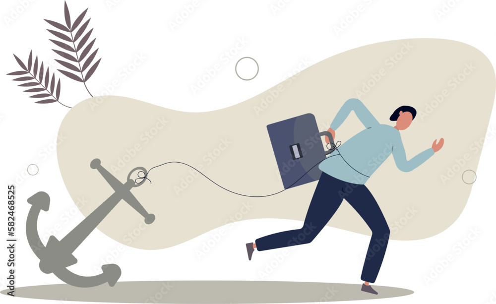 Freedom, relief or escape from bad habit, psychology anchoring effect ...