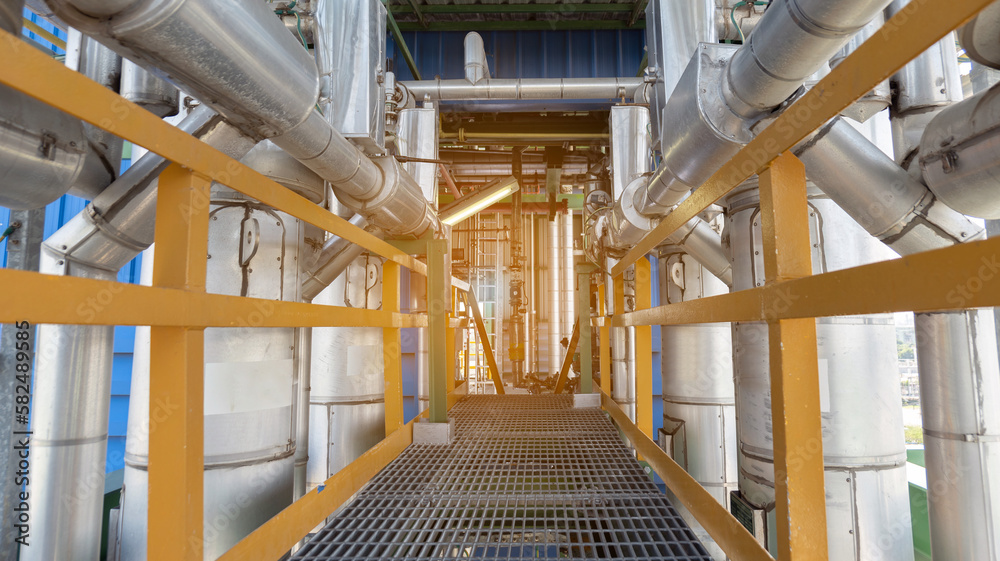 Structural engineering of a chemical plant involves the assembly of ...