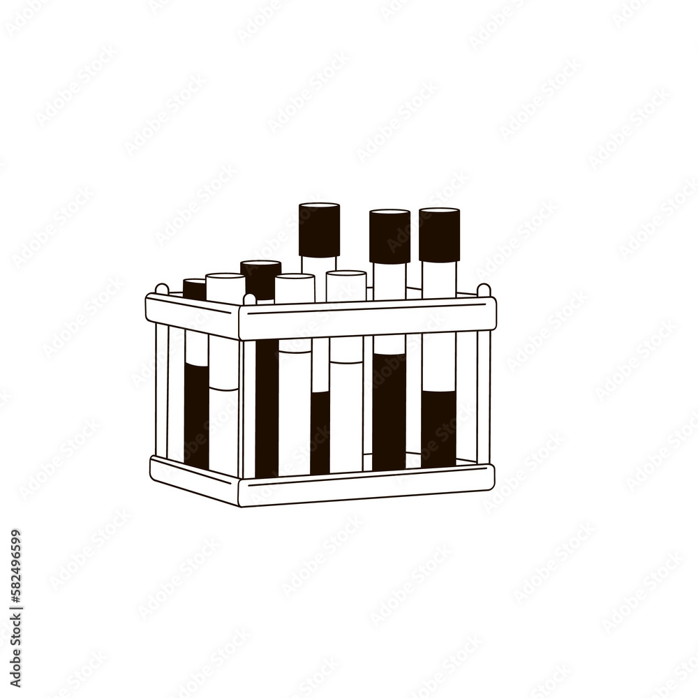 Test Tube Rack Black And White Clipart at Savannah Wenz blog