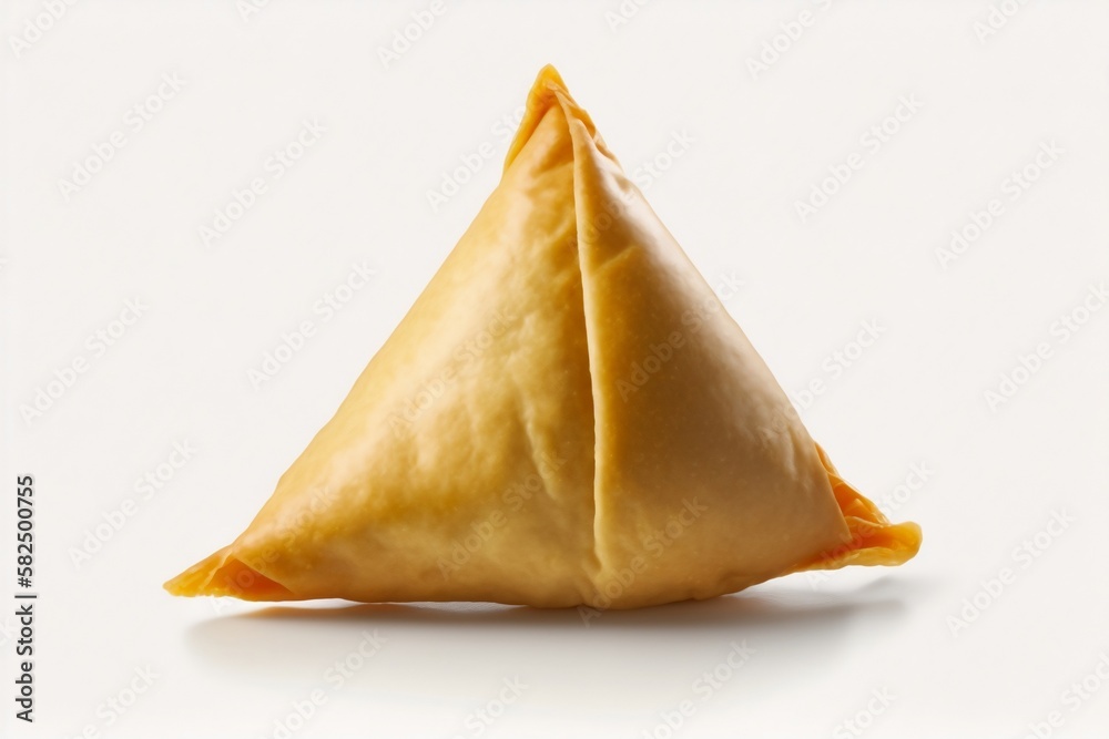 Samosa on White Background Generative AI Stock Illustration | Adobe Stock