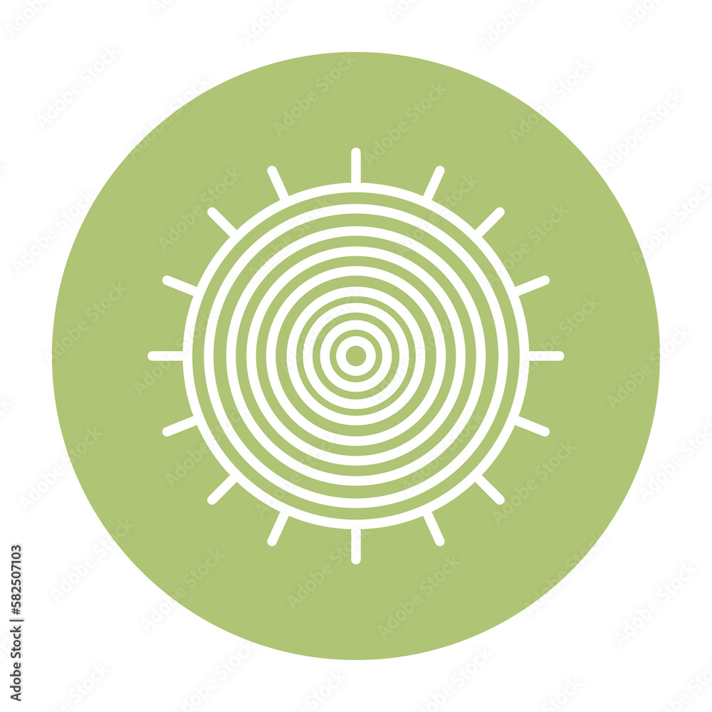 png image of yoga mantra icon in white lines with green background ...