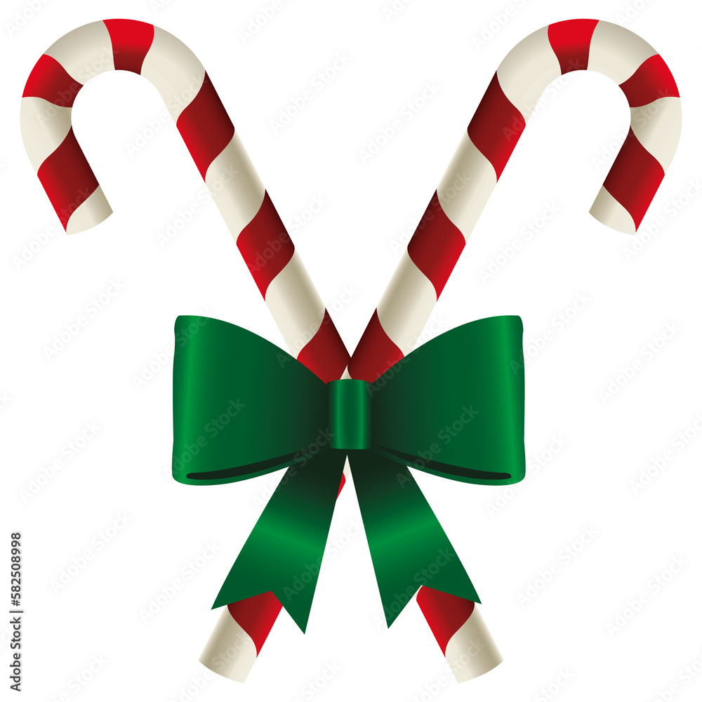 Icono de imagen PNG de bastón de Navidad con fondo transparente Stock ...