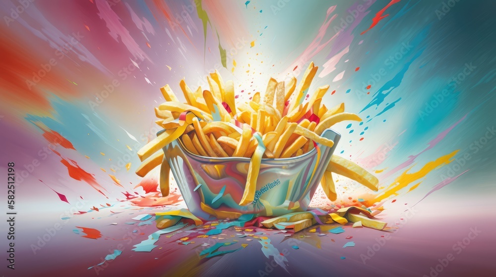 Get Lost in the World of Fast Food Art with this Surrealist Digital ...