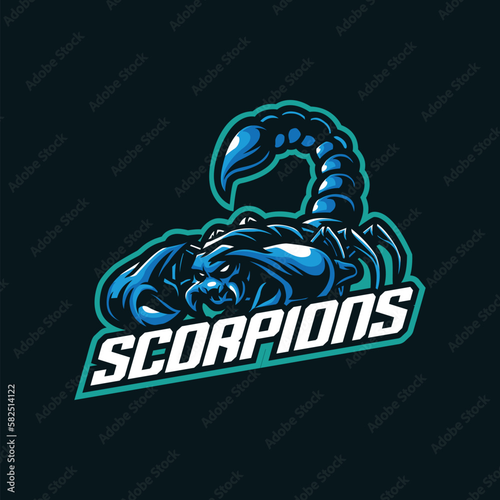 Scorpion mascot logo design vector with modern illustration concept ...