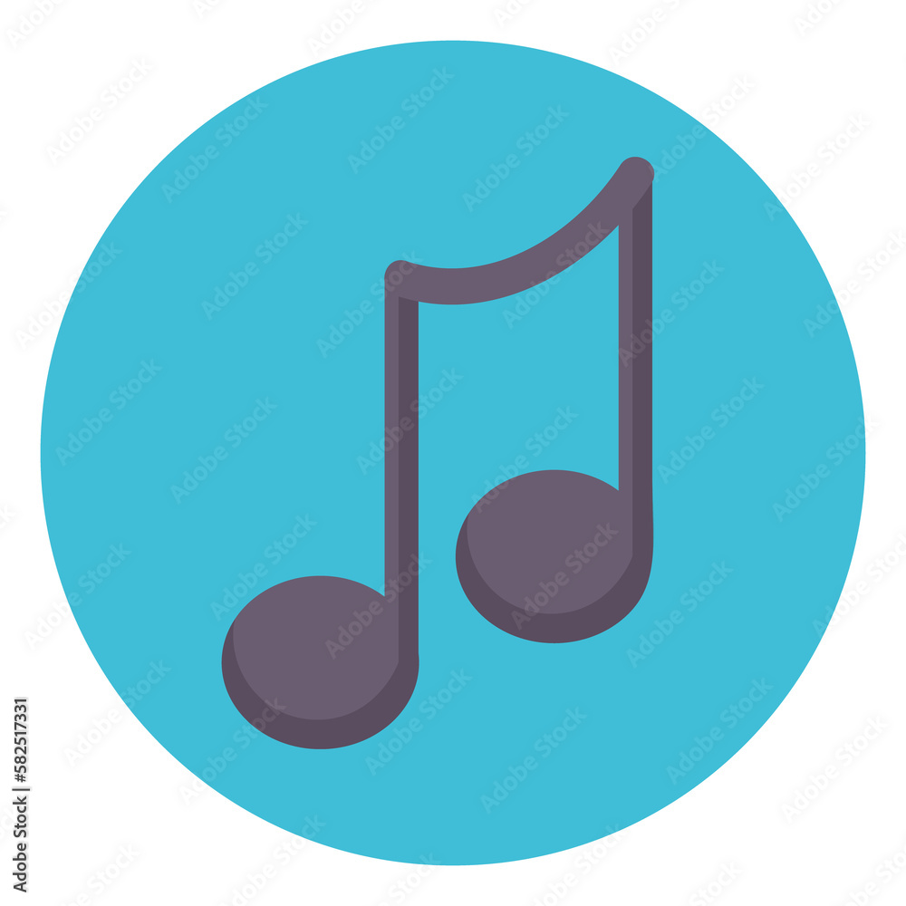 musical note icon png image with transparent background Stock ...