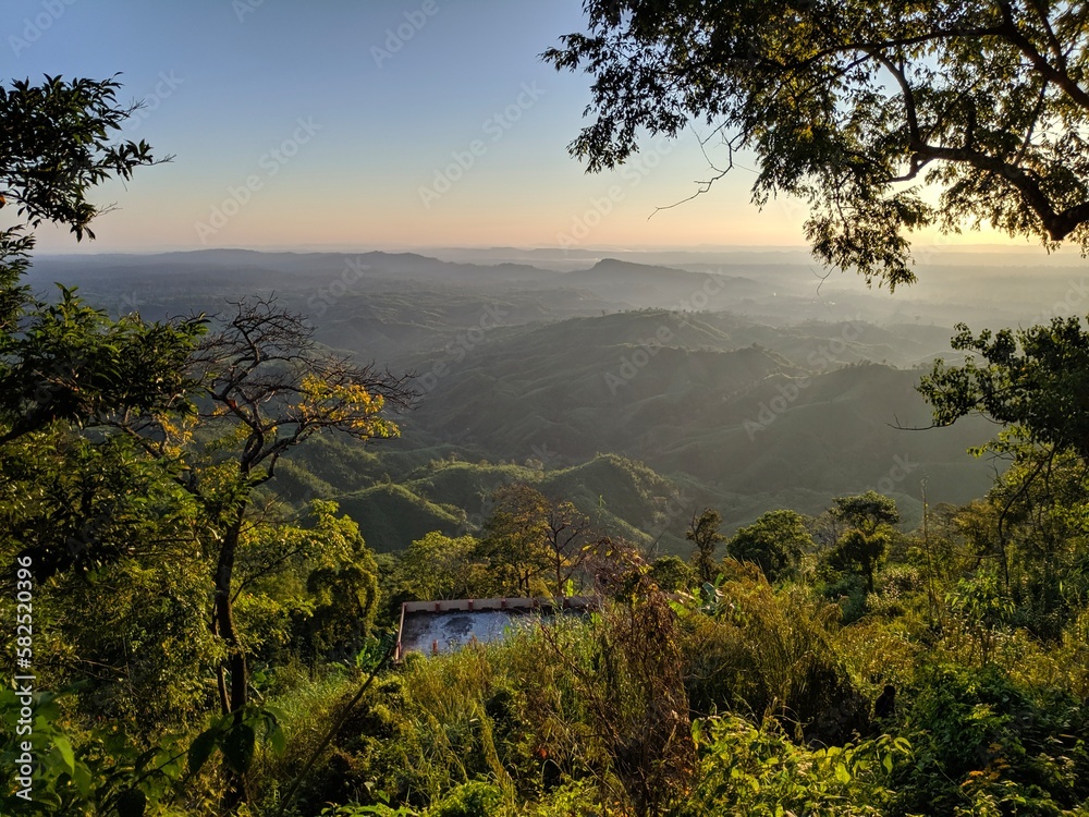 Top of the Green Mountain (Hill) view from Sajek Valley one of the ...