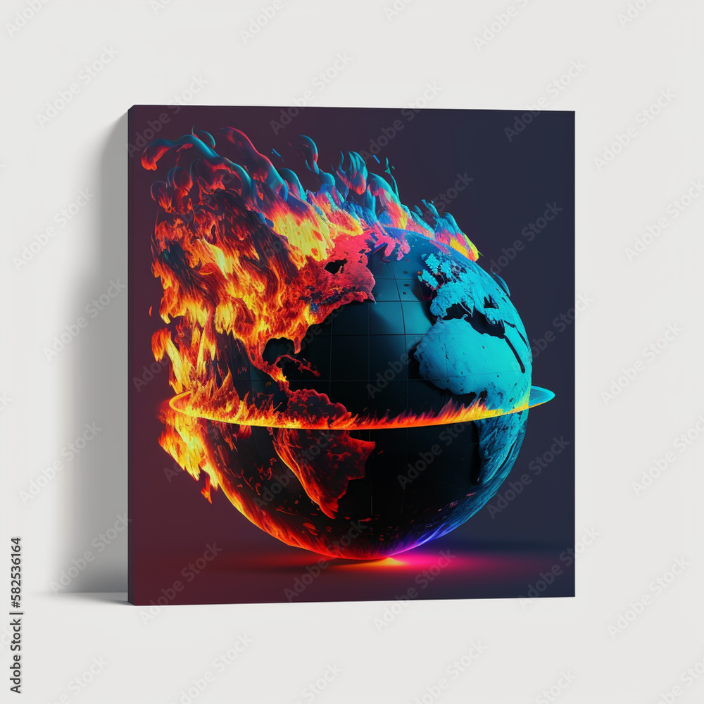 fim do mundo, planeta pegando fogo,futuro, aquecimento global, planeta ...