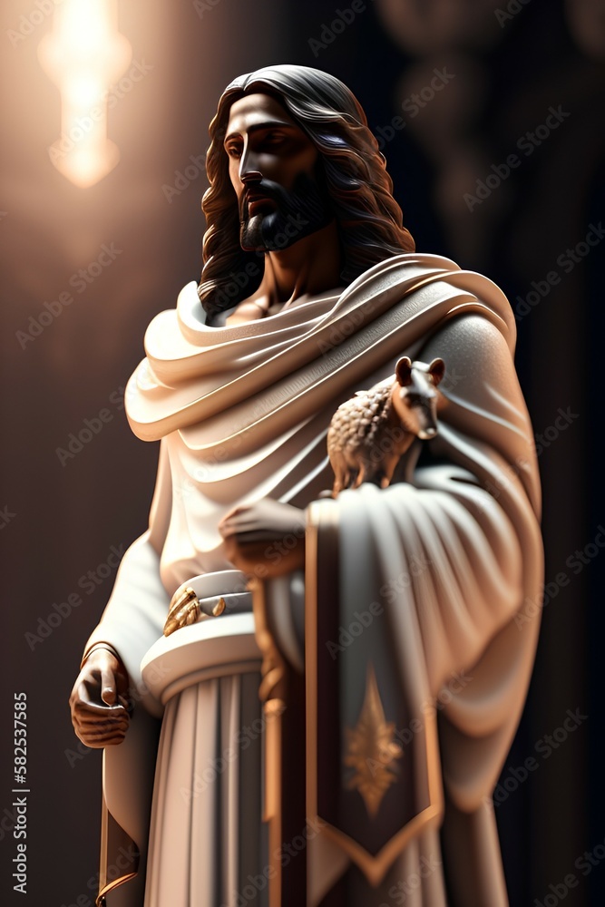 Jesus Christ Statue Stock Illustration | Adobe Stock