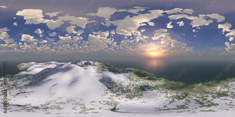 archipelago, sea bay, HDRI, environment map , Round panorama, spherical ...