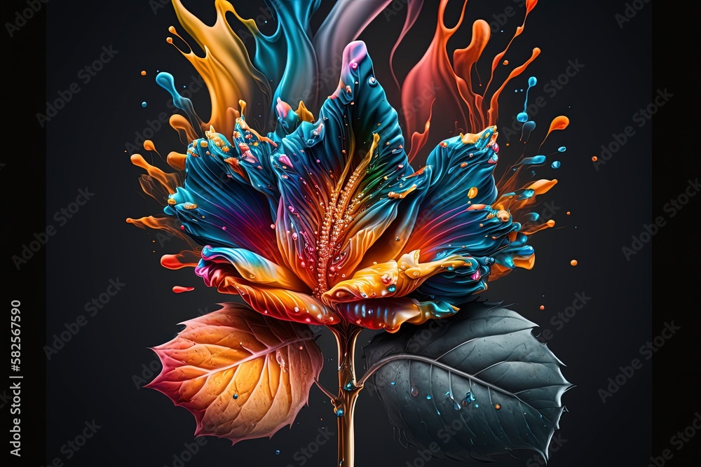 Featuring a beautiful set of flower images in various styles and colors ...