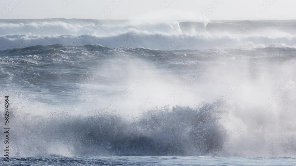 Powerful Ocean Waves Storm Atlantic Ocean Huge Waves Fabulous Sea Tide ...