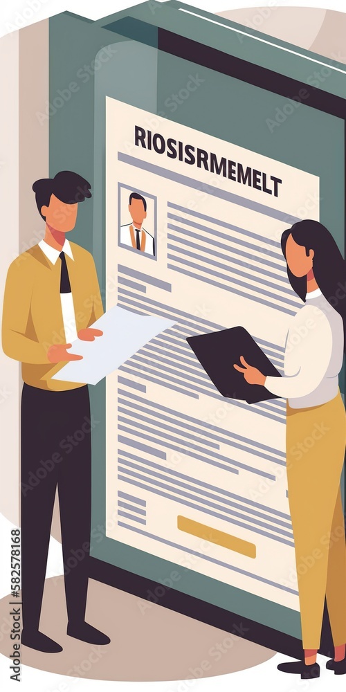 human resources representative assisting an employee with onboarding ...