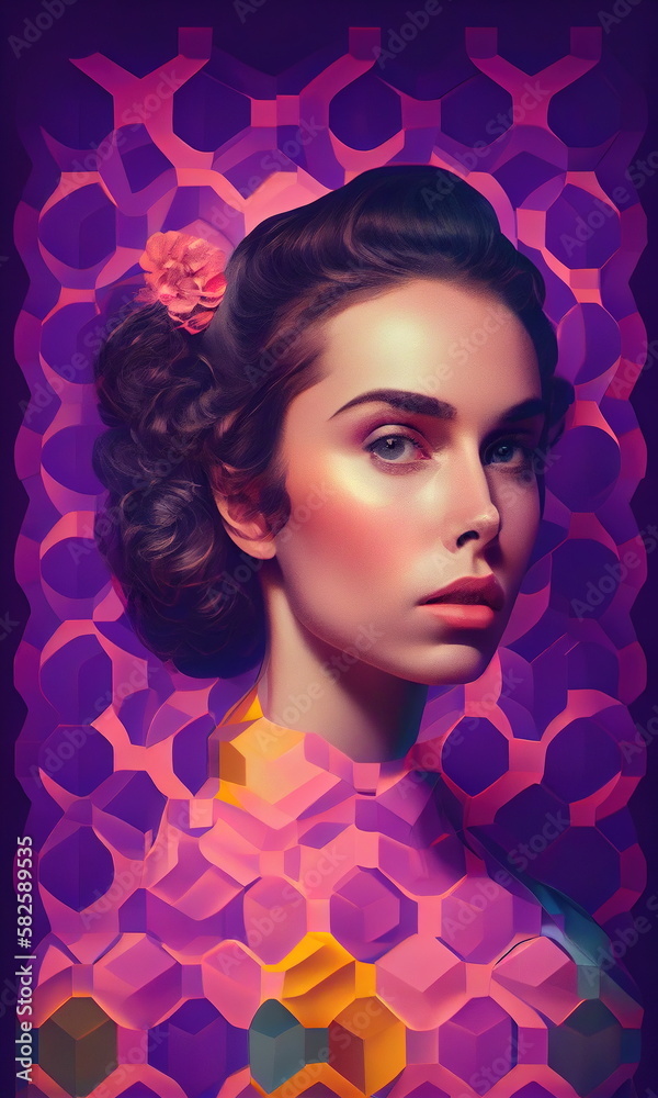 Beautiful woman. Fashion concept art for tv commercials, movie costumes ...