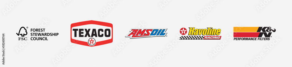Vecteur Stock Texaco Logo, FSC Logo, Amsoil Logo, Havoline Racing Logo ...