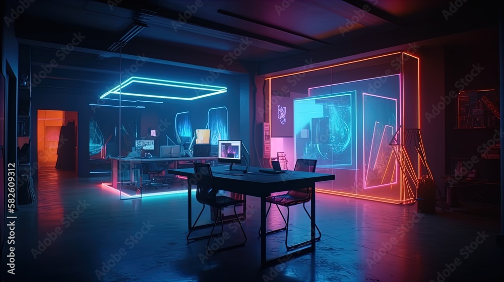 Innovative Workspaces: A Glimpse into the Futuristic, Bright, and ...