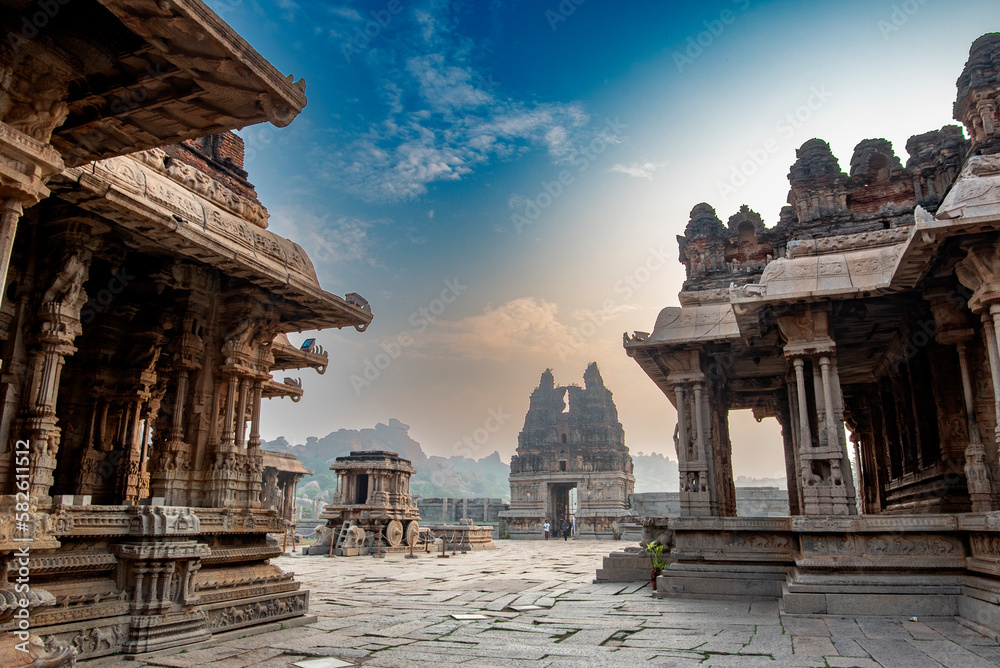 Vijaya Vitthala Temple in Hampi is its most iconic monument Stock Photo ...