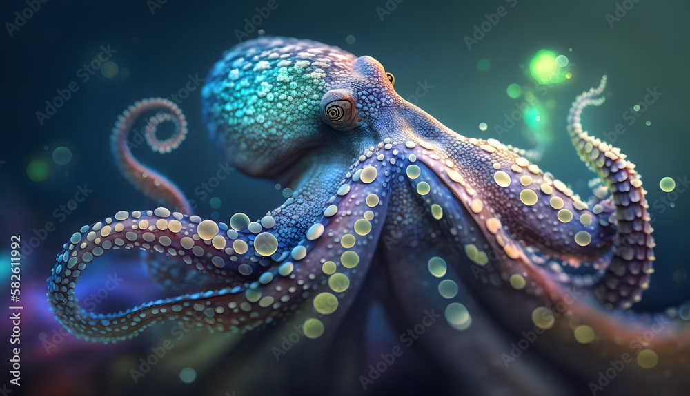 Colorful Octopus Photography