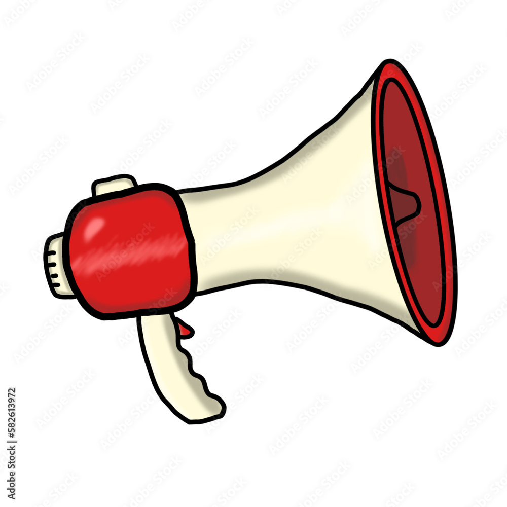 Vector illustration megaphone, cartoon megaphone, megaphone png. Stock ...