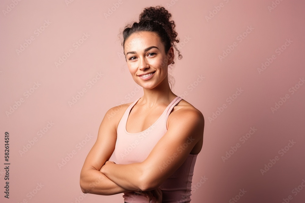 Young hispanic sport coach entrepreneur posing fierce and powerful, is ...