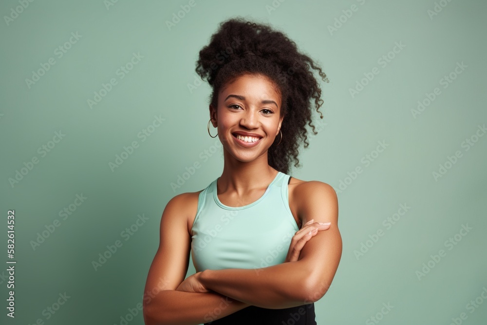 Young black sport coach entrepreneur posing fierce and powerful, is ...