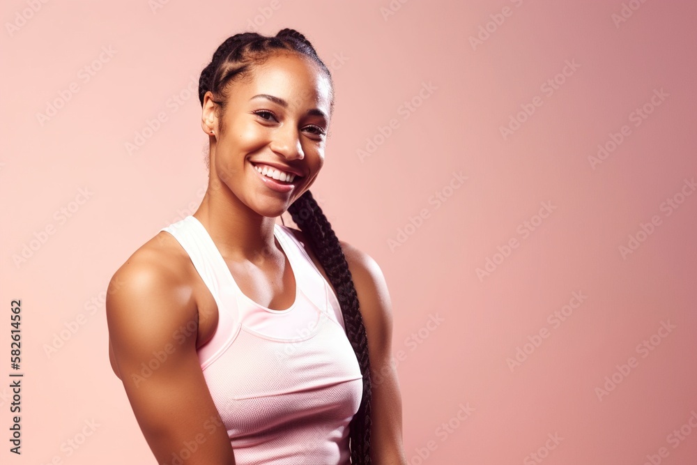 Young black sport coach entrepreneur posing fierce and powerful, is ...