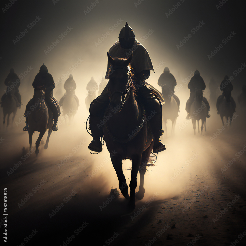 The Battle of Karbala Stock Illustration | Adobe Stock