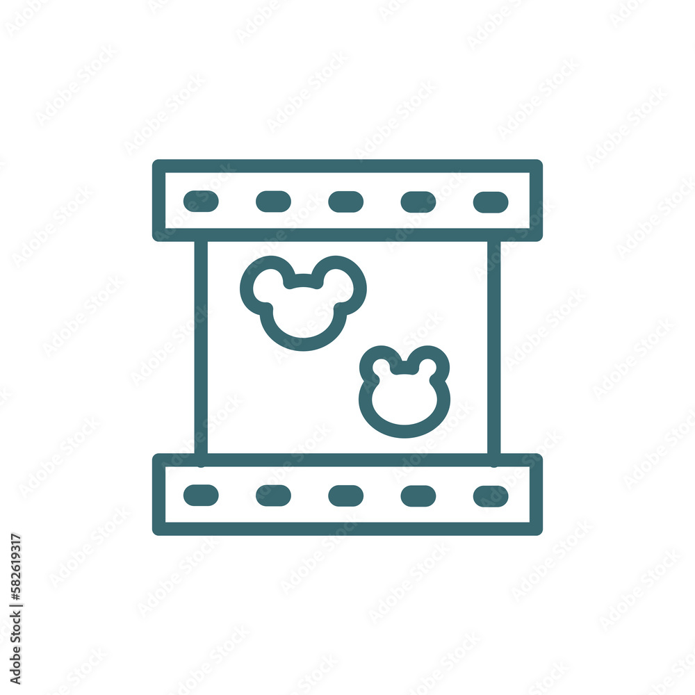 animation icon. Thin line animation icon from cinema and theater ...