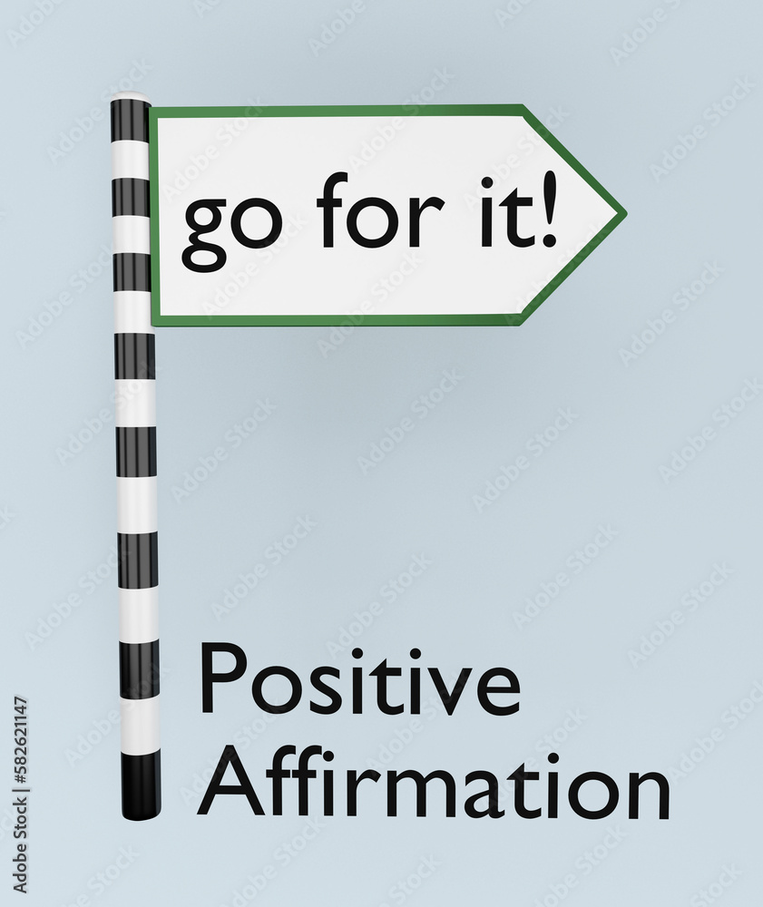 Positive Affirmation concept Stock Illustration | Adobe Stock