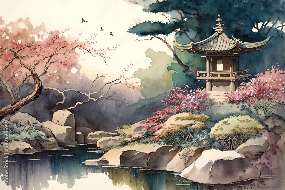 Japanese Landscape Painting