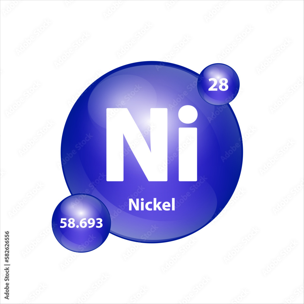 Nickel Atomic Model