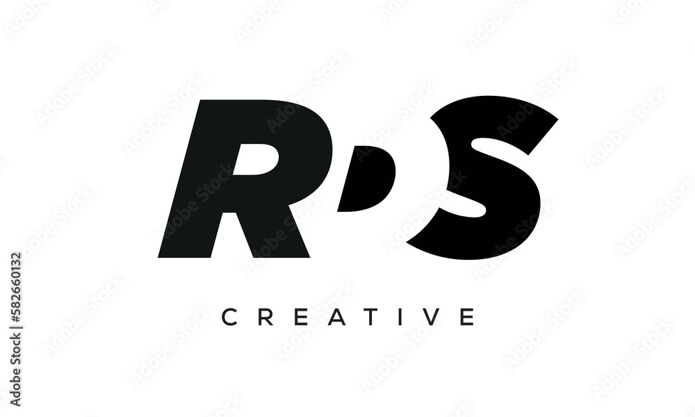RDS letters negative space logo design. creative typography monogram ...
