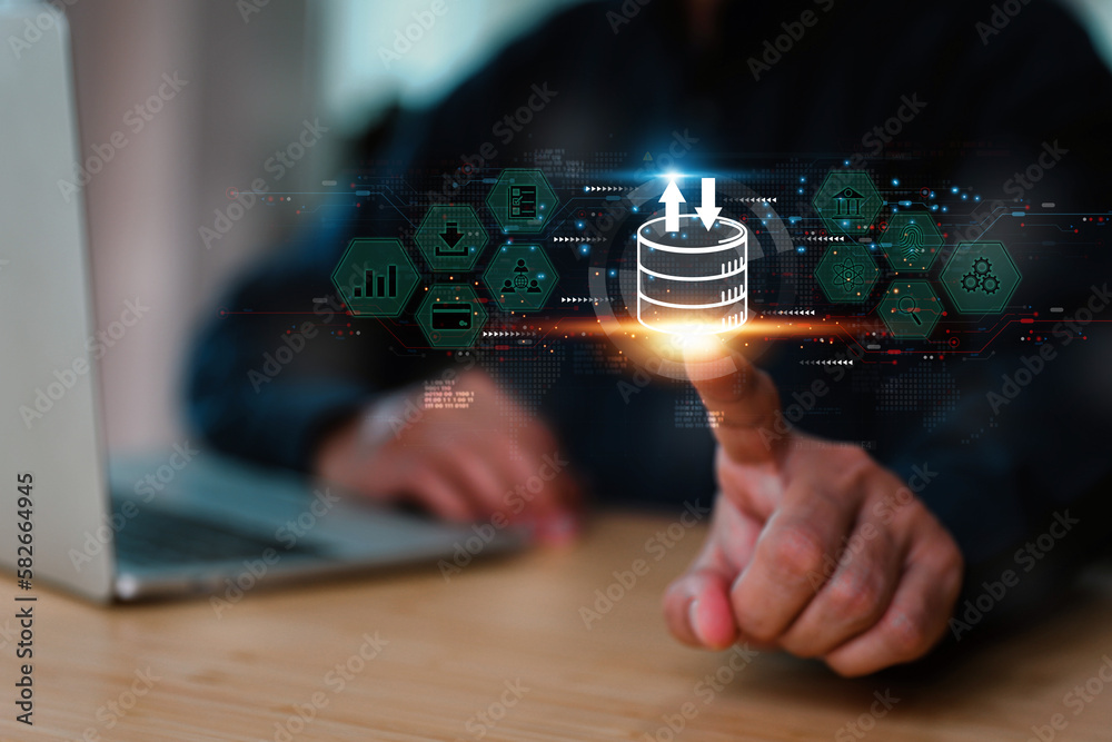 Cloud computing data management technology system for computer network ...