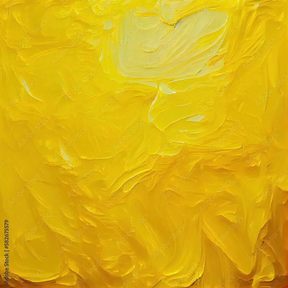 Yellow Oil Paint Texture