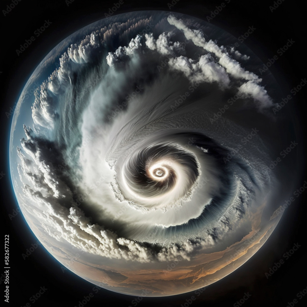 Tropical cyclone formation in troposphere Stock Illustration | Adobe Stock