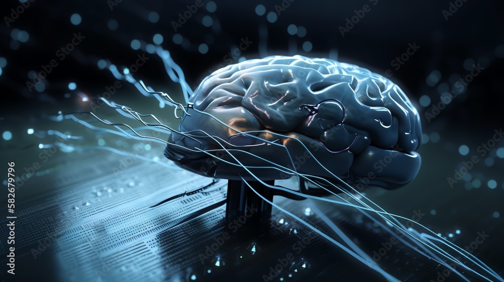 Illustrations of neuralink, neural network, machine learning by ...