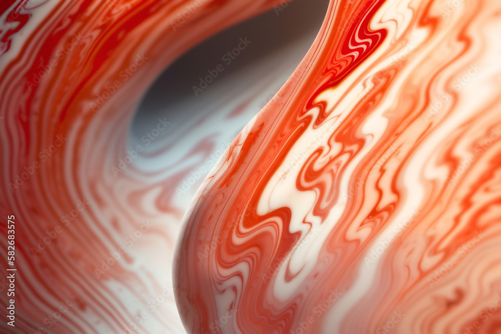 Sculpted Abstract 3D Background with Marble Waves, Hard Surface, Swirls ...