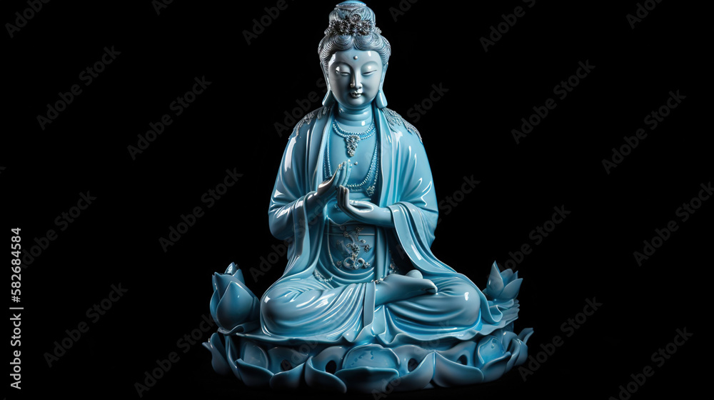 Chinese Goddess Guan Yin - Goddess of compassion and mercy Stock ...