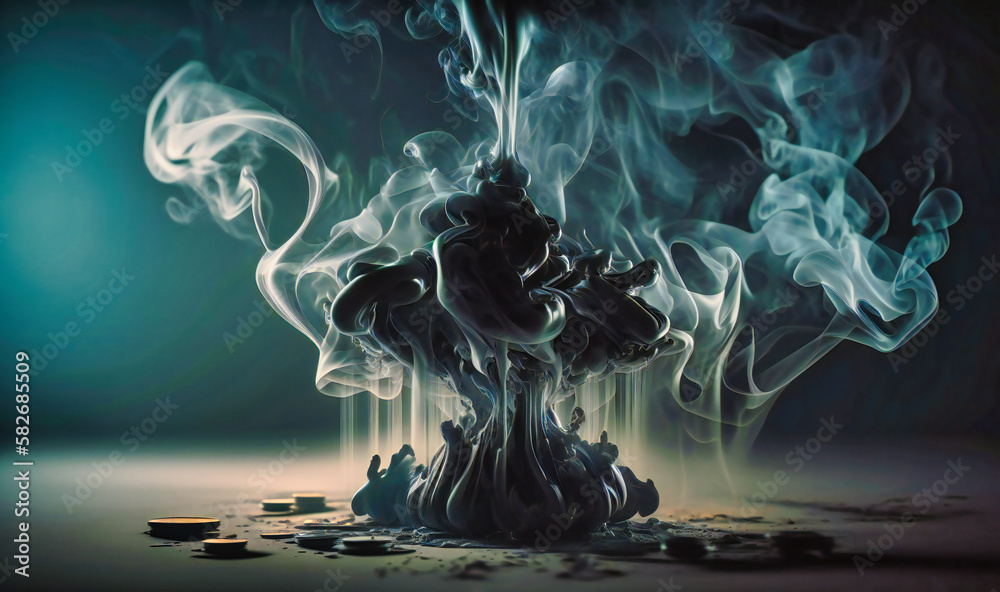 Smoke backgrounds with a dark and moody color palette, adding a sense ...