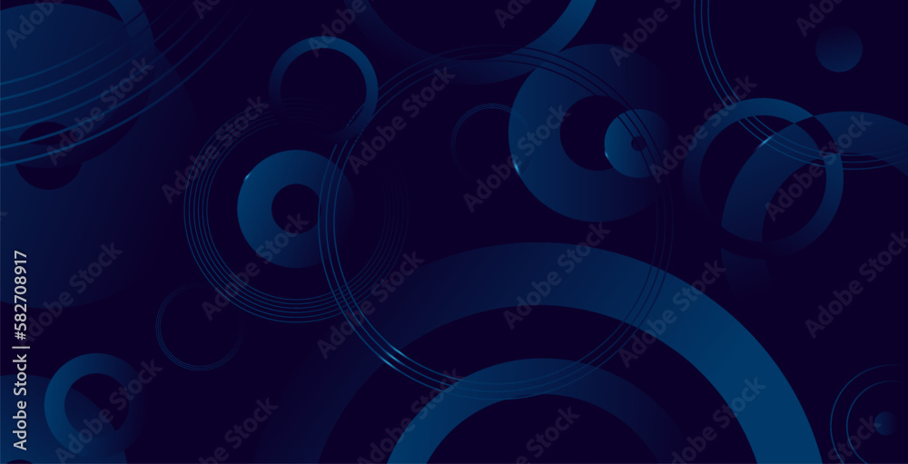 Abstract luxury blue tech template design with gold glitters template ...