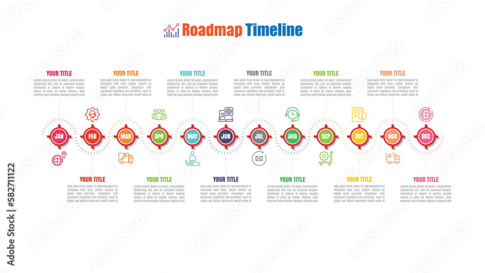Data analytics and collection abstract process infographic template ...