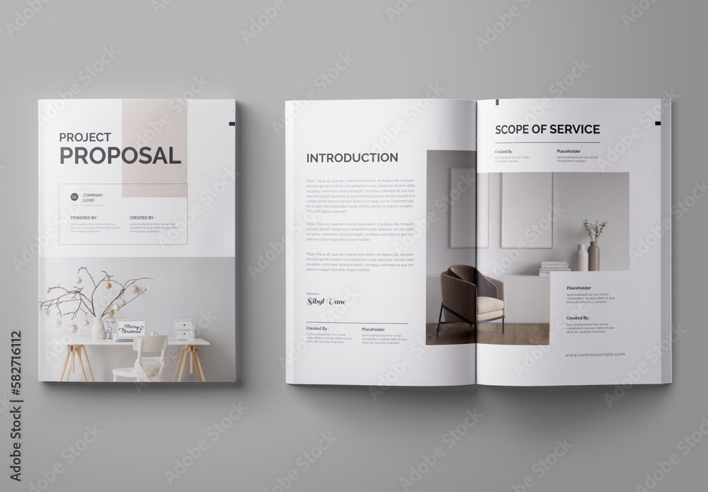 Proposal Magazine Template Stock Template | Adobe Stock