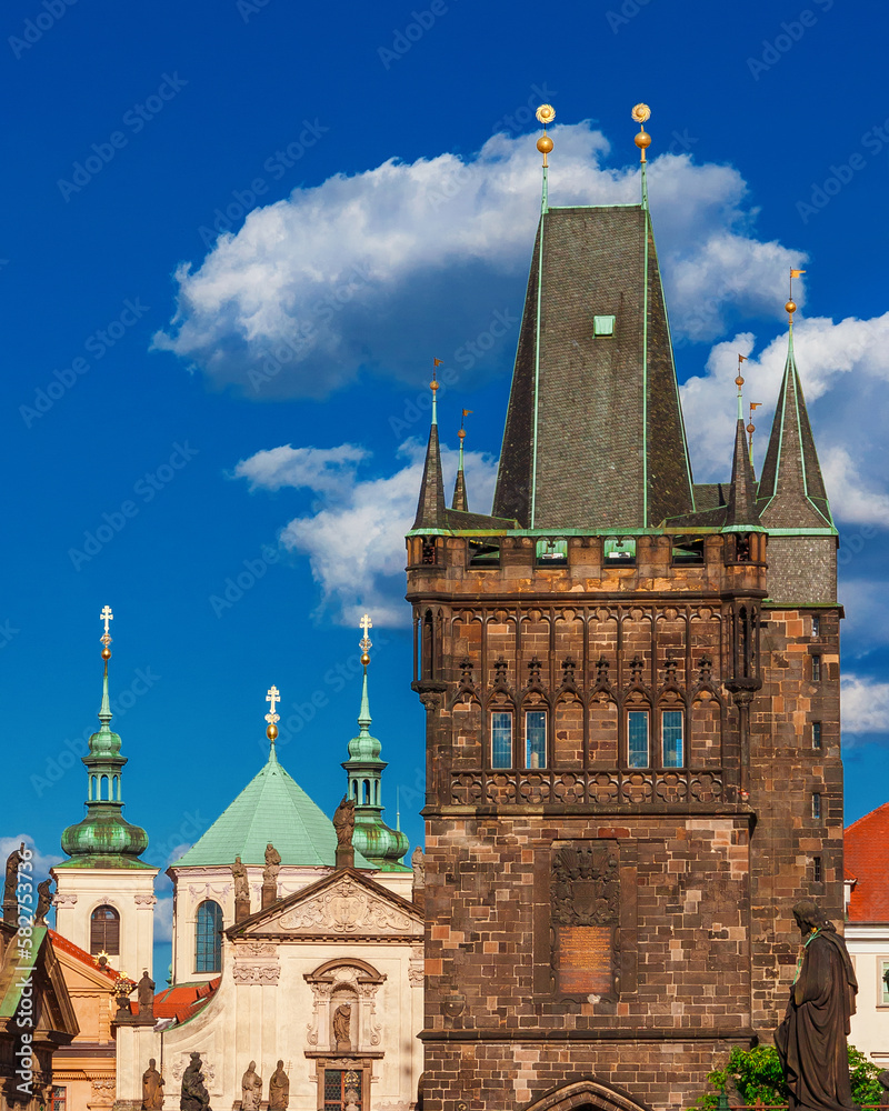 Poster Prague old historical center beautiful architectures with ...