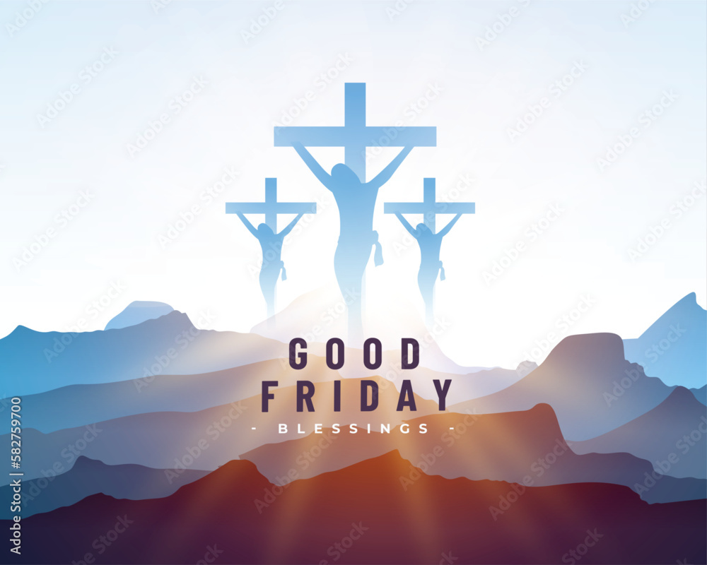 good friday religious background for spiritual faith and belief vecor ...