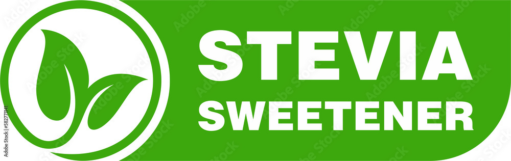 Stevia sweetener natural product label logo design, stevia sweet label ...