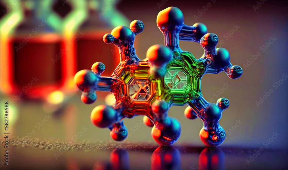 Study of carbon-based compounds and their properties Stock Illustration ...